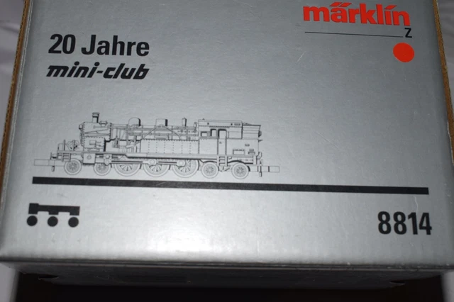 MARKLIN MINI CLUB Z Gauge 8814 Steam Loco and tender - Body .925 silver ...