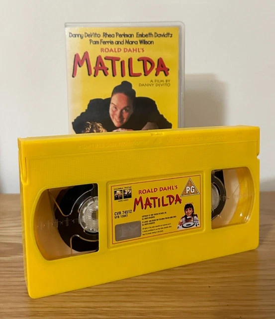 MATILDA VHS VIDEO Limited Edition Yellow Cassette Roald Dahl £25.00 ...
