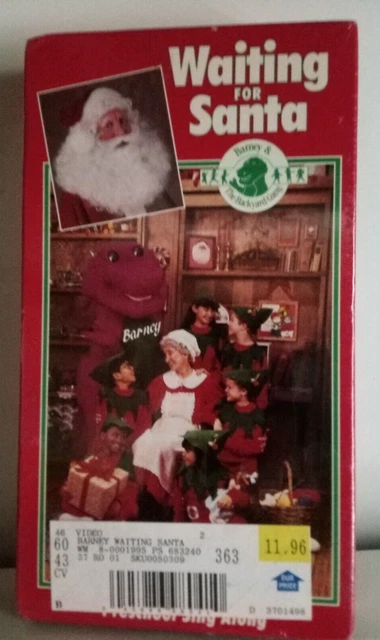 BARNEY~WAITING FOR SANTA🎁(VHS-1990) SEALED~Original Rare~Red Print~Very ...
