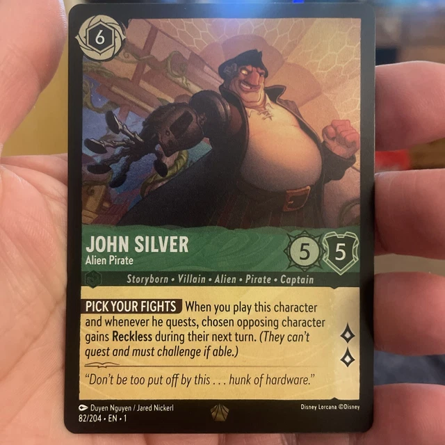 JOHN SILVER ALIEN Pirate Disney Lorcana The First Chapter 82/204 ...