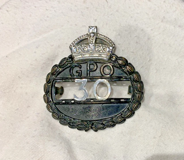 WW2 ERA GPO Postmans Uniform Badge Carrying Number 30 £5.00 - PicClick UK