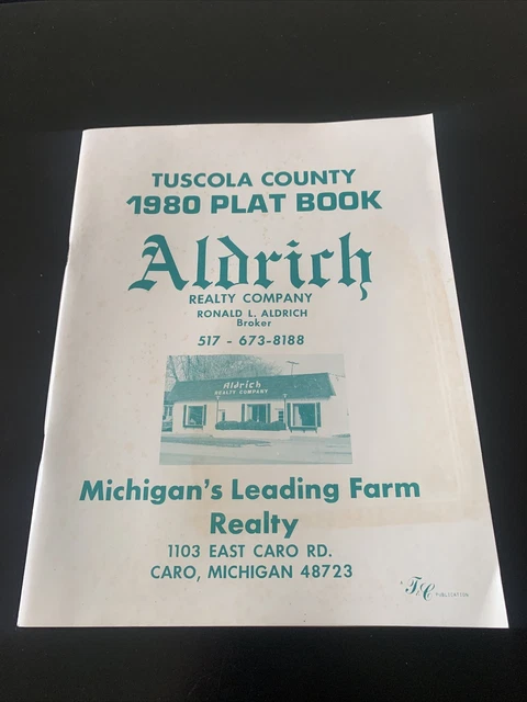 1980 TUSCOLA COUNTY Michigan Plat Book £19.63 - PicClick UK