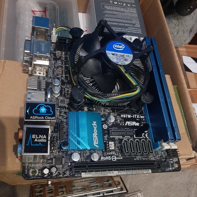 ASROCK H97M ITX-AC Small Form Factor i7-4770k Motherboard Bundle ...