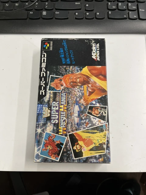 SUPER FAMICOM WWF Super WrestleMania Sports Video game software ...