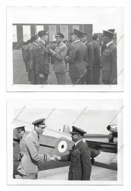 2X WW2 PHOTOS Wings Parade RCAF Carberry Canada No.33 SFTS RAF, HRH ...