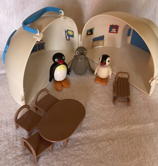 BBC 1992 PINGU Igloo Playset Vintage Rare Golden Bear Complete Set £156 ...