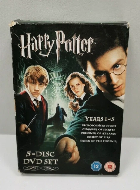HARRY POTTER YEARS 1-5 5Disc DVD Set Boxset £2.49 - PicClick UK