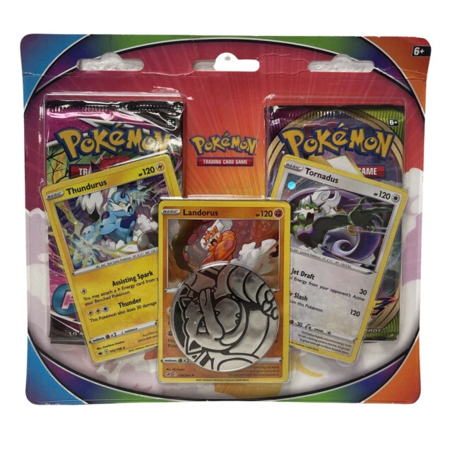 POKÉMON TCG: TORNADUS, Thundurus & Landorus Cards with 2 Booster Packs & Coin £7.45 - PicClick UK