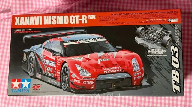 TAMIYA XANAVI NISMO GT-R R35 TB-03 1/10 RC Racing Car Chassis Kit Japan ...