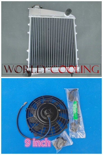 ALUMINUM RADIATOR &FAN for AUSTIN MINI/ROVER COOPER/MORRIS ALL MODELS ...