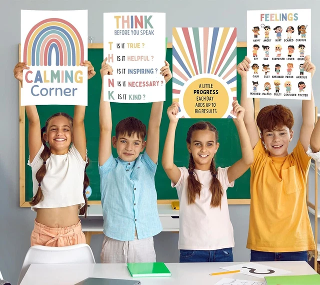 CALMING CORNER CLASSROOM Posters-Feelings Wheel Chart Emotions Poster ...