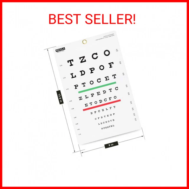 EYE CHART, SNELLEN Eye Chart, Wall Chart, Snellen Charts for Eye Exams ...