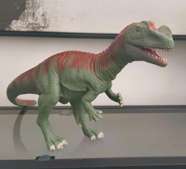 VINTAGE CERATOSAURUS DINOSAUR Toy Early Learning Centre ELC Green Red ...