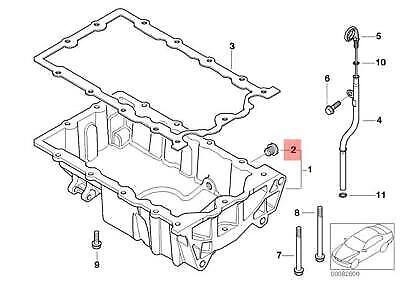 GENUINE MINI R50 r52 r53 Cooper Engine Oil Drain Plug 11137513050 £34. ...