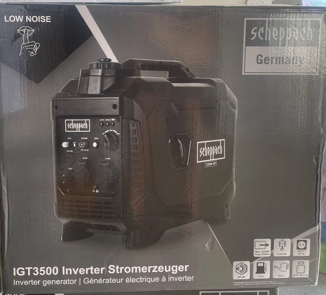 SCHEPPACH IGT3500 STROMGENERATOR Stromerzeuger inverter 4 Takt ... SCHEPPACH IGT3500 STROMGENERATOR Stromerzeuger inverter 4 Takt ...