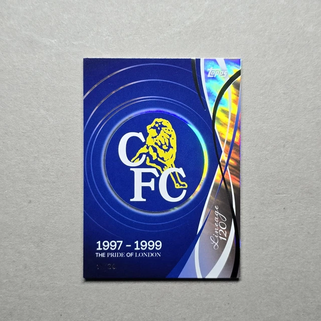 2025 TOPPS CHELSEA Lineage 120 Year Badges Of The Bridge 11/20 1997 ...