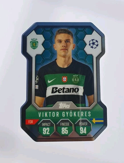 TOPPS MATCH ATTAX 2024/2025 Viktor Gyokeres Chrome Shield SH 8 £2.99 - PicClick UK