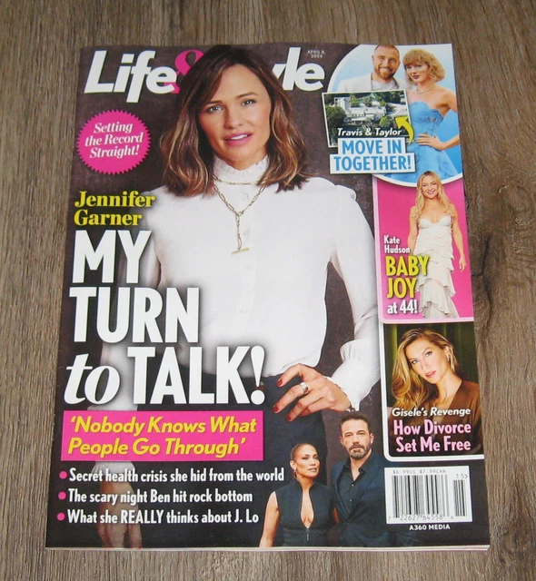 LIFE & STYLE magazine Jennifer Garner TAYLOR SWIFT Travis Kelce GISELE ...