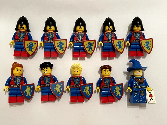 LEGO CASTLE 2024 Minifigure x 10 - Cavaliere Leone Soldato, Mago ...