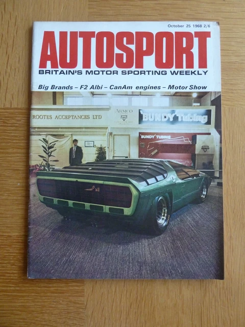 AUTOSPORT MAGAZINE 25 Oct 1968 Motor Show, Albi GP, Savage 2 Test, F3 ...
