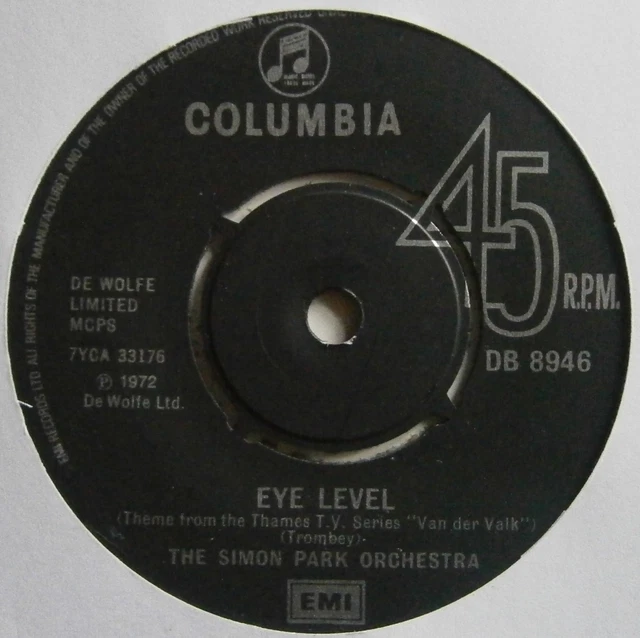 THE SIMON PARK ORCHESTRA: EYE LEVEL (Columbia) 1972 7" Single £3.00 ...