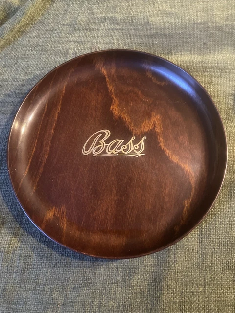 BASS VINTAGE SANENWOOD Pub Beer Round Serving Tray, Rare, Collectable ...