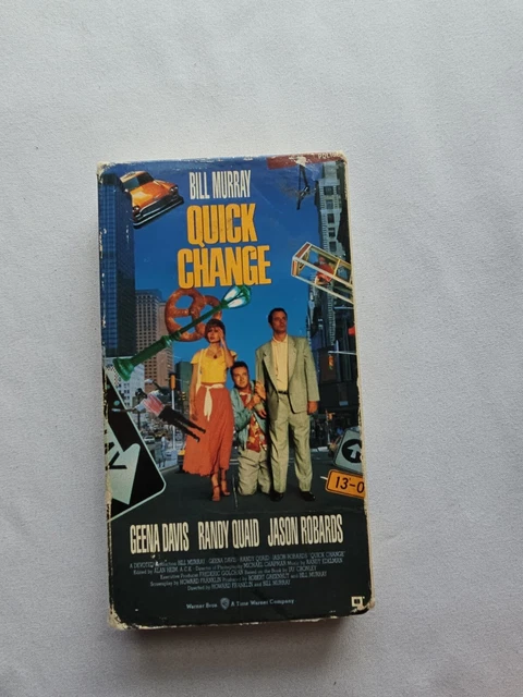 QUICK CHANGE VHS Tape, Bill Murray, COMPLETE/TESTED SEE PHOTOS (VHS92 ...