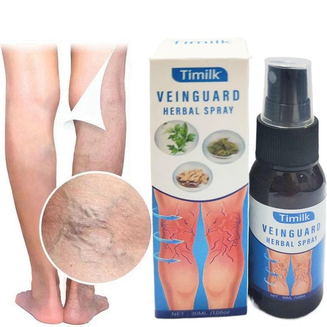 TIMILK VEINGUARD HERBAL Spray, Varicose Veins Treatment 30ml Best Legs ...
