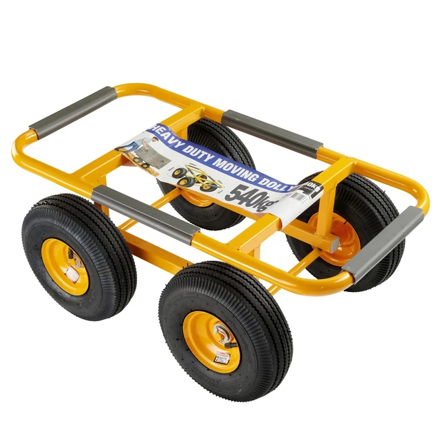 DOLLY TROLLEY REMOVAL Cart with 25cm Pneumatic Wheels, 540kg Load ...