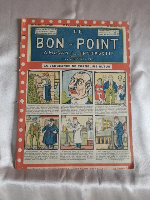 ANCIEN JOURNAL LE Bon Point N° 690 Du 18 Février 1926 EUR 9,99 ...