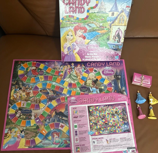 COMPLETE CANDY LAND Disney Princess Board Game 2012 Hasbro Belle Snow ...