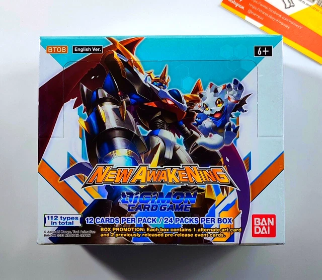 DIGIMON BT08 BOOSTER Box New Awakening 2022 English EUR 75,00 - PicClick FR