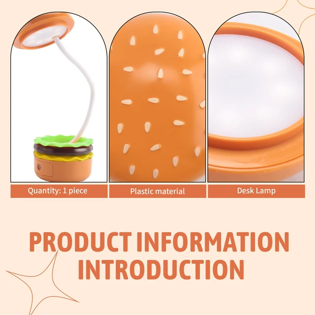 CUTE DESK LAMP for Kids with Adjustable Neck with Pencil Sharpener ...