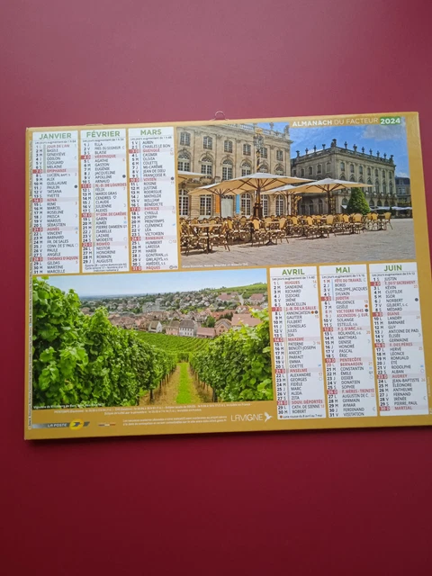 CALENDRIER DE LA poste Almanach 2024 EUR 5,00 - PicClick FR