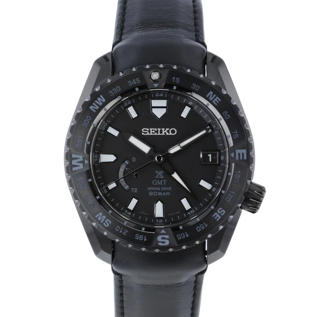 USED SEIKO PROSPEX Spring Drive Watch Automatic Men s Titanium Black ...