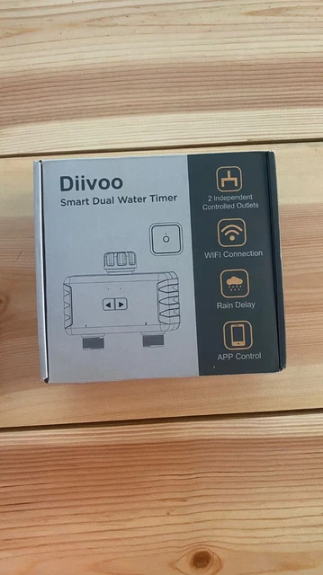 DIIVOO WIFI WATER Timer 2 Zones with RFID Gateway Smart Water Timer ...