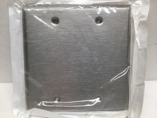 LEVITON 84025 2 pandillas caja de acero inoxidable montaje cubierta en ...