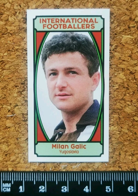 CARTA CALCIO EMPIRE International Footballers - MILANO GALIC Partizan ...