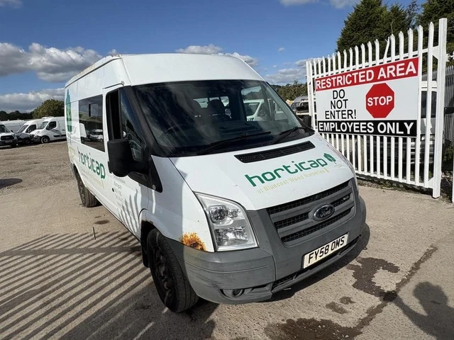 58 PLATE FORD Transit 2.2L 140 T350 LWB 8 Seater Crew Cab 57k Low Miles ...