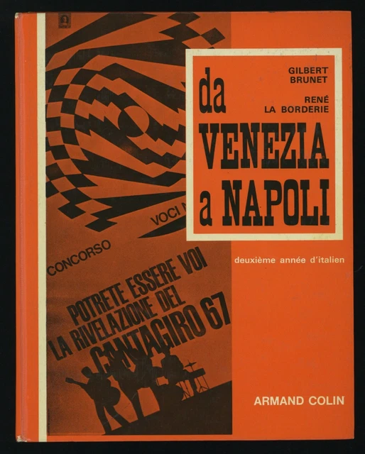BOOK FROM VENICE TO NAPLES Gilbert Brunet Rene La Borderie ARMAND COLIN ...