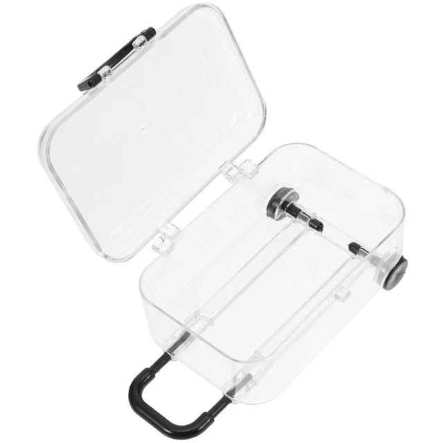 PLASTIC DOLLHOUSE SUITCASE Micro Scene Mini Carry on Luggage £4.80 ...