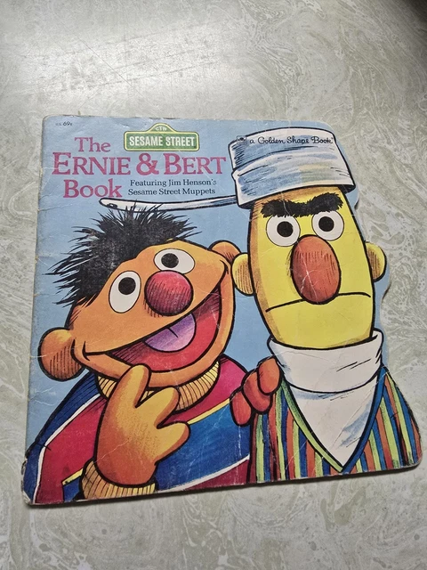 VTG 1977 A Golden Shape Book Sesame Street The Ernie and Bert Book £6. ...