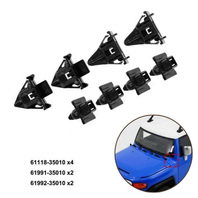 ENSEMBLE DE CLIPS Fender Cowl facile installer pour TOYOTA FJ Cruiser ...
