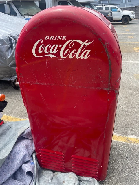 VINTAGE COCA-COLA 1940'S Original Red Vending Machine Jacobs JSC-160 ...