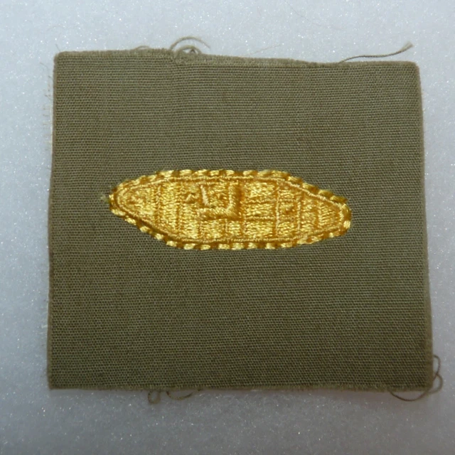 ORIGINAL WW2 ERA US Army Armor Branch Officer Embroidered Collar ...