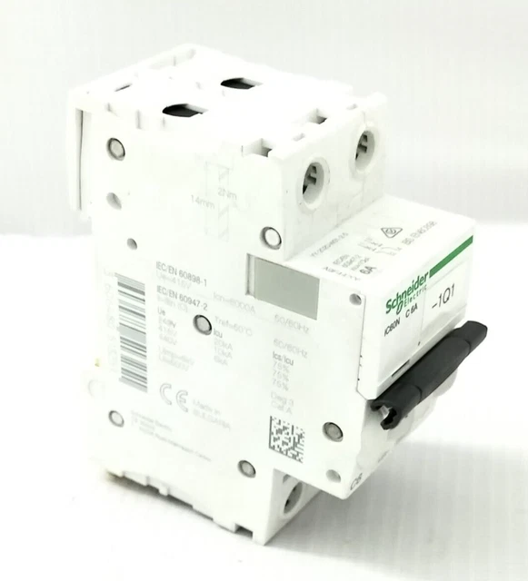 SCHNEIDER ELECTRIC IC60N C6A Miniture Circuit breaker £52.92 - PicClick UK