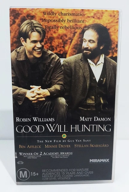 GOOD WILL HUNTING Robin Williams Matt Damon DRAMA VHS MOVIE PAL LIKE ...