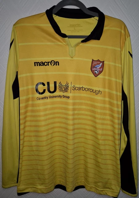 SCARBOROUGH ATHLETIC FOOTBALL club 2017-18 away kit macron yellow size ...