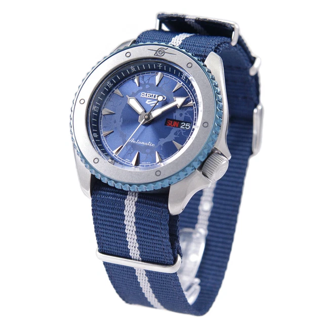 SEIKO WATCH 5 Sports NARUTO UCHIWA SASUKE Limited Edition SRPF69K1 ...