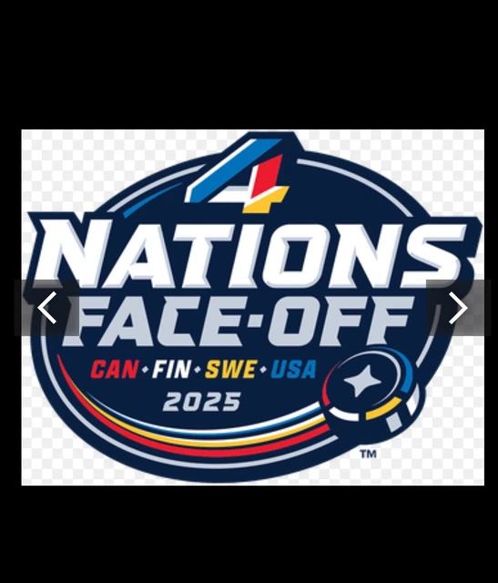 2025 NHL 4 Nations Face-Off Program Crosby Mcdavid Usa Canada Bonus Htf ...